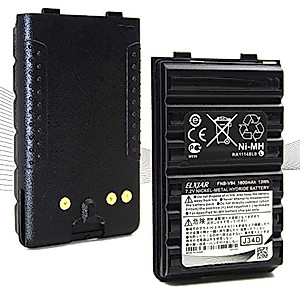 elxjar (2-Pack) 7.2V 1800mAh Ni-MH Battery Pack Compatible for Yaesu Vertex FNB-V94 FNB-83 FT-60R FNB-V57 FNB-64 VX-410 VX-420 VX-420A VX-150 VX-160 VX-170 VX-180 FT-270 Two Way Radio