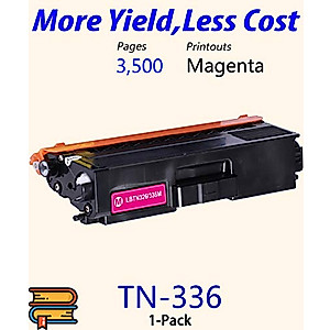 ColorPrint Compatible Toner Cartridge High Yield Replacement for Brother TN336 TN-336 TN331 TN336M Work with HL-L8350CDW HL-L8250CDN HL-L8350CDWT MFC-L8850CDW MFC-L8600CDW Printer (1-Pack, Magenta)