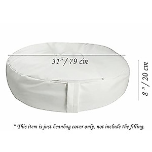 Honra Newborn Baby Photography Props Beanbag Posing Photoshoot Professional Cover Filling Not Included (White)