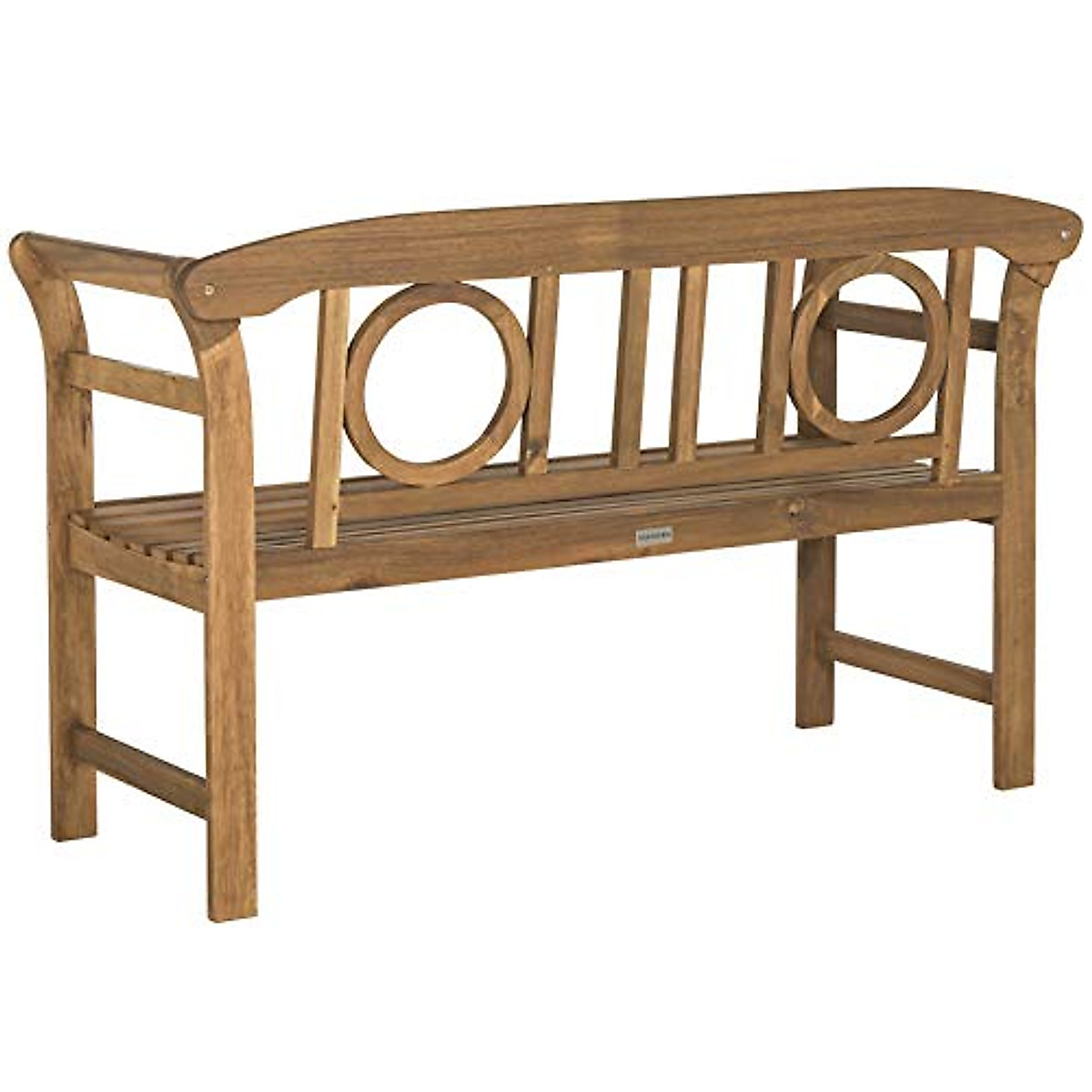 SAFAVIEH PAT6743A Outdoor Collection Moorpark 2 Seat Bench