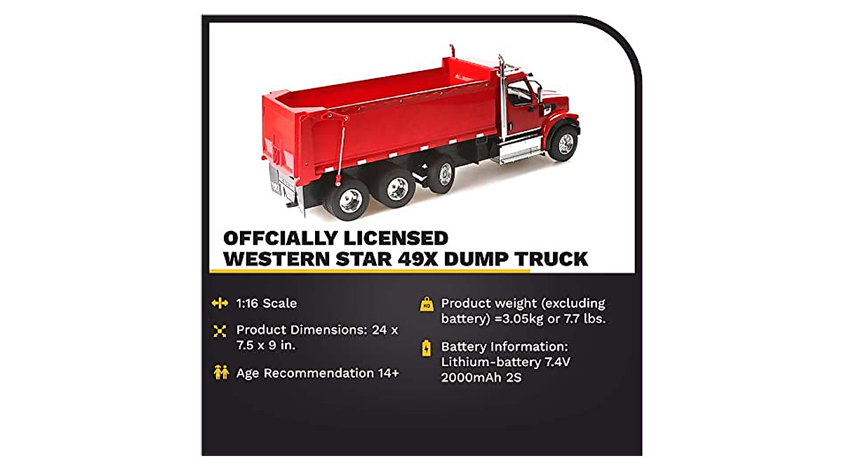 Diecast Masters RC Truck: 1:16 Scale Western Star 49X