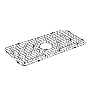 Moen GA719 Stainless Steel Center Drain Bottom Sink Grid, 13.8-inch x 27-inch x 1.3-inch, Stainless