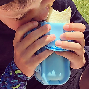 Purple Wrap'd Reusable Silicone Lunch Burrito Flatbread Wrap Holder Container Alternative to Beeswax Wraps Cling Wrap