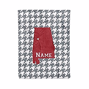 State Pride Series Alabama - Personalized Custom Fleece Blankets with Your Family Name - Tuscaloosa Edition