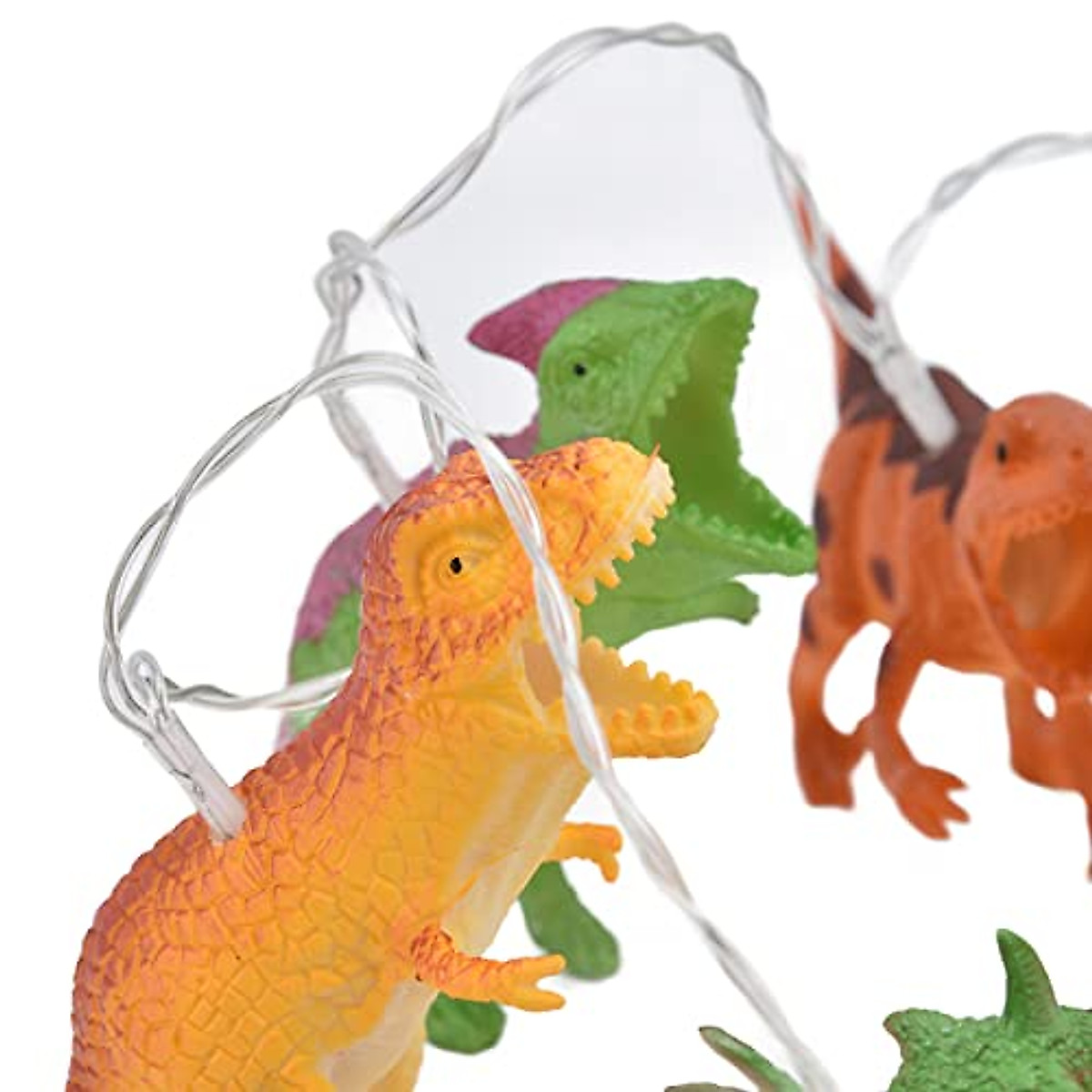 BHDK Dinosaur String Lights, Romantic IP43 Waterproof AA Batteries Battery Operated String Lights for Gardens for Homes
