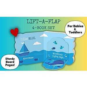 4 Pack Babies Love Learning Lift-a-Flap Boxed Set: First Words, Animals, Colors, and Things That Go (Chunky Lift a Flap)
