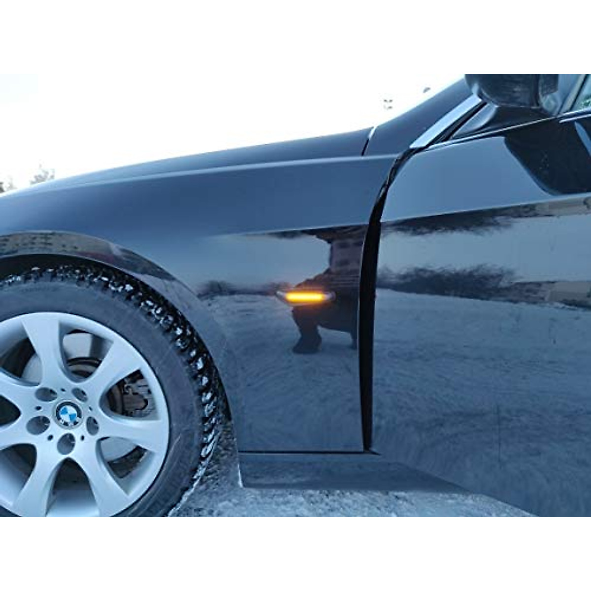 csslyzl Dynamic Amber LED Side Marker Light Sequential Blinker Turn Signal Lamp Assembly Replacement For BMW E82 E87 E90 E91 E92 E93 E60 E46 E83 X3 E53 X5 335i 328i 330i