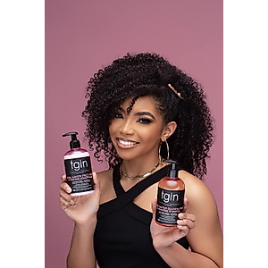 tgin Rose Water Shampoo + Conditioner DUO - For Natural / Dry/Fine/Color Treated Hair - Curls - Waves - Low Porosity - 13oz