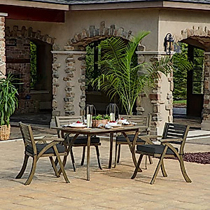 Arden Selections ProFoam Performance Outdoor Seat Cushion 19 x 20, Slate Grey