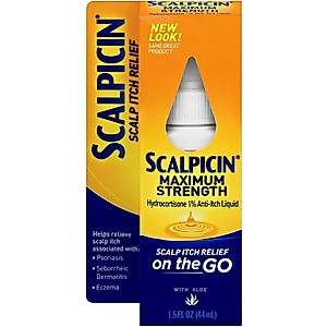 Scalpicin Max Strength Scalp Itch Treatment, 1.5 Ounce (Pack of 4)