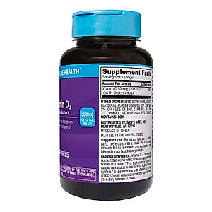Member's Mark Vitamin D3 50 mcg (2000 IU) Dietary Supplement (400 ct.)