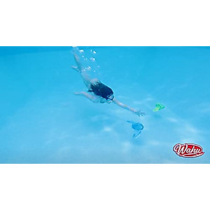 WAHU Sea Gliders Turtle - Underwater Pool Toy Glides Up to 60 Feet - Self-Propelled Jet with Adjustable Fins to Spiral and Boomerang