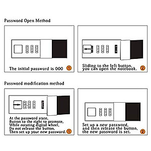 Lock Journal A5 PU Leather Diary with Lock Digital Password Notebook Locking Journal Writing Notebook for Women and Girls Heart Shaped Stationery Purple