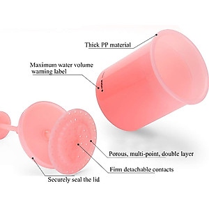 KOVCOAP Foam Maker for Face Wash, Face Wash Foamer, Cleanser Foam Maker, Marshmallow Whip Maker Skin Care, Deep Skincare Cleaner Tools for Travel Household 2 Pieces(Pink and White)