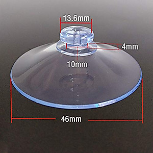 E-outstanding Suction Cup 25PCS 45mm Transparent PVC Plastic Sucker Pads