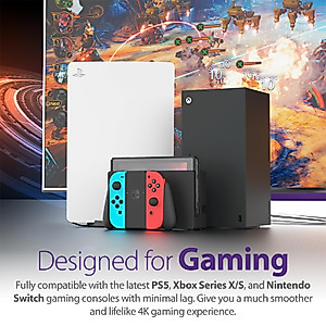 Fosmon HDMI 2.0 Cable 4K@60Hz 10ft, Premium Certified in-Wall CL3 Rated, 18Gbps Super High Speed, HDR, HDCP 2.2/1.4, 3D, ARC, 30AWG Cotton Braided Compatible with UHD TV, Monitor, Console