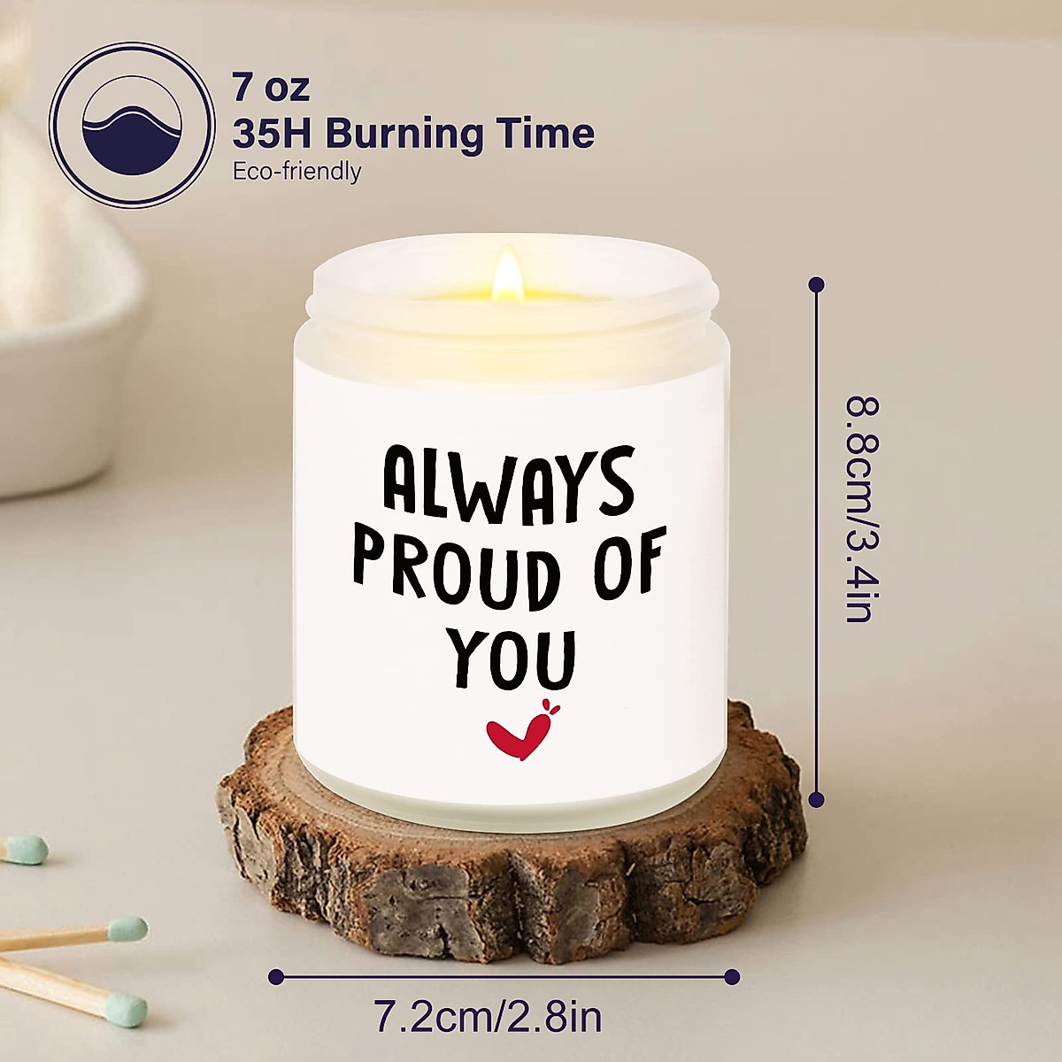 Afterprints Scented Candles - Graduation Gifts for Her/Him, Congratulations Gifts for Women, Proud of You Gifts for Her, New Job, Promotion, Encouragement Present