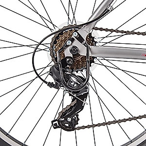 Huffy Escalate Hardtail Mountain Trail Bike - 26" Wheel/18 inch Frame, Gloss Nickel