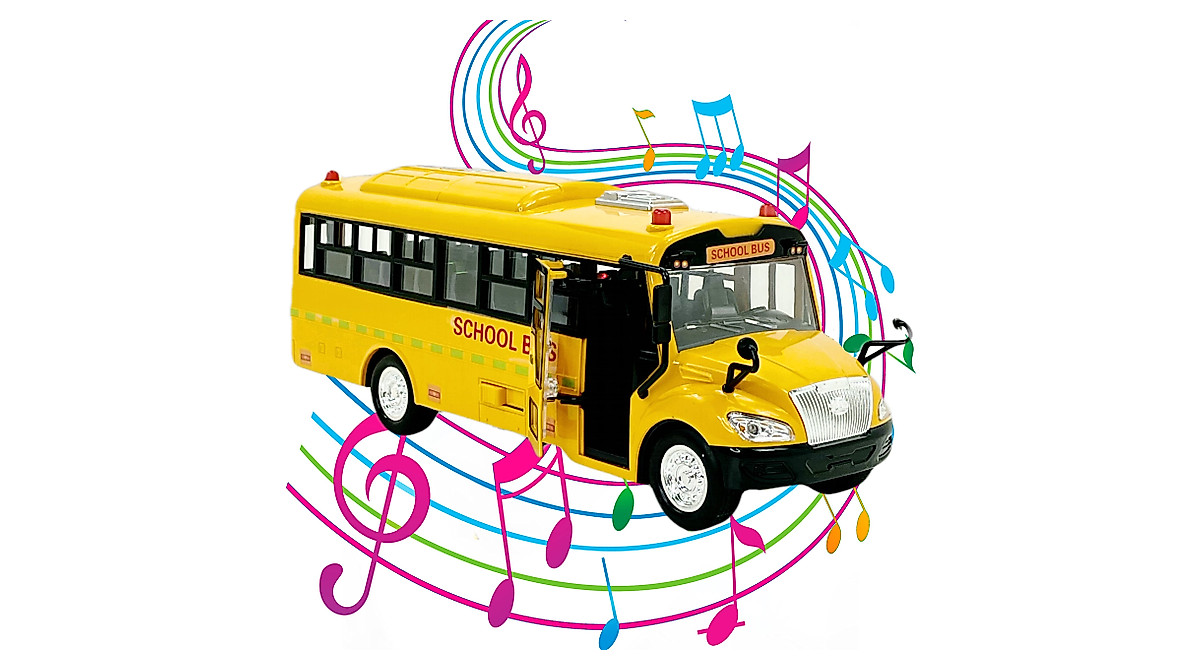 Big Daddy Yellow School Bus Toy with Sounds & Lights
