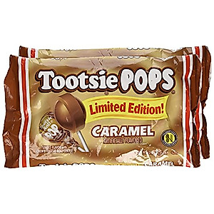 Tootsie POPS Limited Edition Caramel Lollipops 12.6 oz (Pack of 2) 42 TOTAL POPS