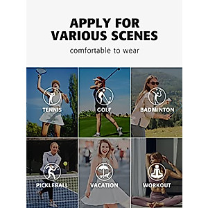 ATTRACO Womens Tennis Skirts Sets Racerback Tank Top Golf Skorts with 2 Pockets Outfits Pink