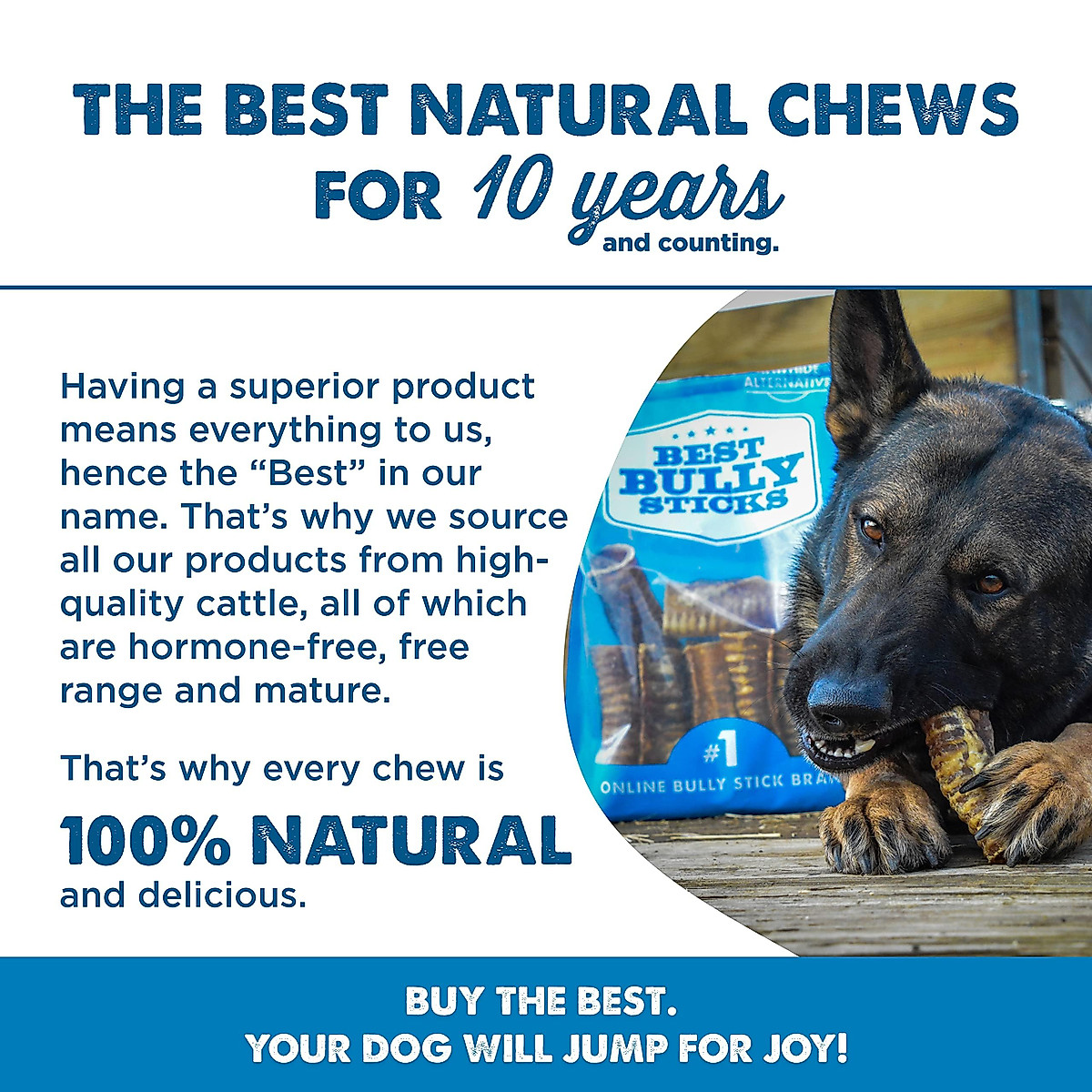 Best Bully Sticks Premium 12 Inch Beef Trachea Dog Chews (12 Pack) - All-Natural, Grain-Free, 100% Beef, Single-Ingredient Dog Treat Chew - Promotes Dental Health