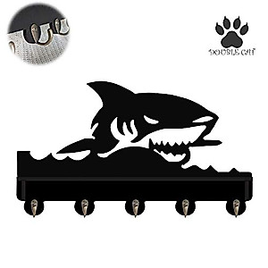 Hook with Shelf Hanger for Clothes Hanger for Coats Hats The Shallows Shark Protective Animals Great Movie Peripheral Product DIY Design Gift for Girlfriend Boyfriend Wild Life