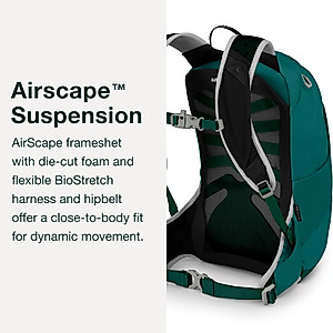 Osprey Tempest Jr Girl's Hiking Backpack Jasper Green, One Size