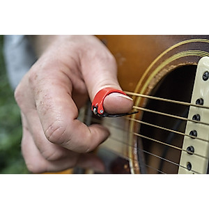 Black Mountain Variety Pack of Spring Loaded Thumb Picks for Acoustic Guitar, Electric Guitar, Ukulele, Banjo, Dobro, Mountain Dulcimer, Mandolin, and More. Universal Fit for Medium to XL Thumbs