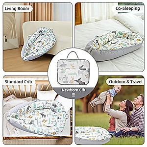 Junoon Baby Lounger 100% Soft Breathable Newborn Lounger Nest for 0-12 Months, Soft Infant Lounger Floor Seat for Lounger, Baby Must Have Essentials Baby Registry Search