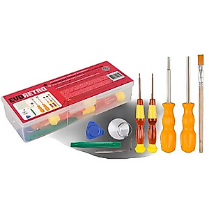 Electronic Repair Tool kit Gaming Screwdriver Repair Kit Set Compatible for Nintendo Switch, Wii, NES, SNES, N64, DS, Switch Lite, GBA, Gamecube by EVORETRO