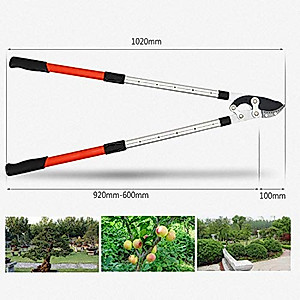 Heavy Duty Tree Ratchet Lopper Pruner Professional Garden Lopper, Anvil Razor Blades for Cutting Thick Branches, Suitable for Fruit Tree Pruning, Bonsai Pruning Every Family