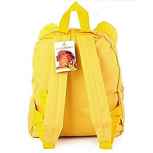 Disney Lion King 3D Simba Cub Face Yellow Backpack