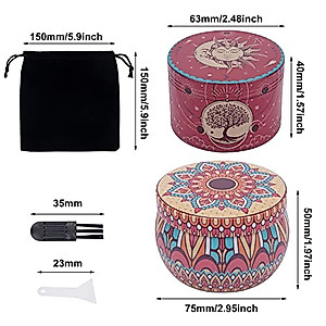 2.5'' Small Spice Grinder with Storage & Pouch