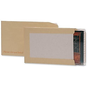 Q-Connect C4 Envelopes Board Back Peel and Seal 115gsm Manilla (Pack of 125)