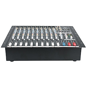 GTD Audio 10 Channel Professional Powered Mixer Power Amplifier, DJ Amplifier, USB, EQ, Effect