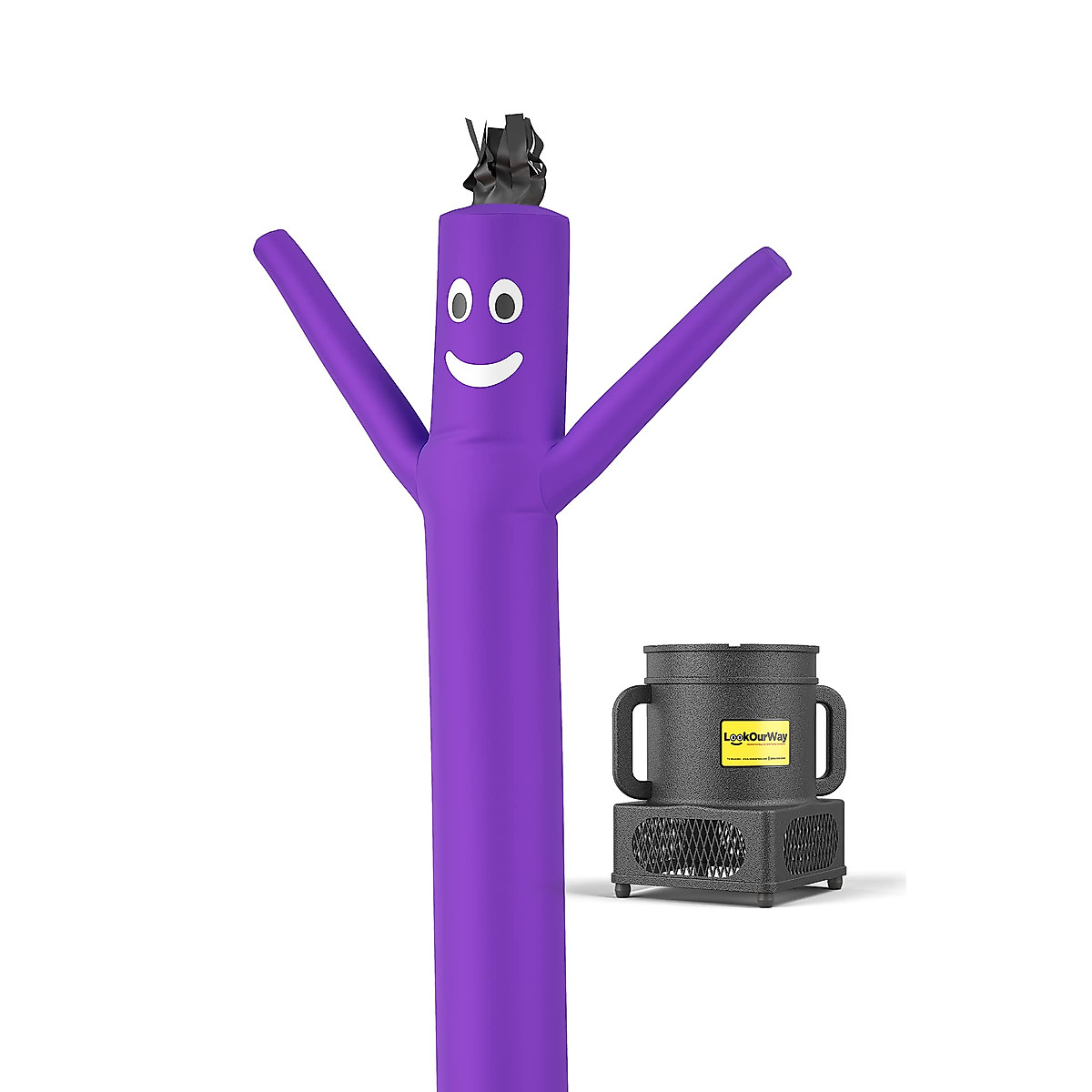 LookOurWay Air Dancers Wacky Waving Inflatable Tube Man Set - 7ft Tall Advertising Air Dancer Waving Man Inflatable Tube Guy with Sky Dancer Blower- Purple