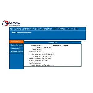 DAVICOM DM9051NP UART to Ethernet Module TCP/IP UDP Converter IOT RS232 RJ45 Microcontroller ARM M3 M0 MCU based W5500 28J60