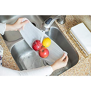 50 Large Disposable Guest Towels for Bathroom, Premium Linen-Like, Multi-Fold, Cloth-Feel Napkins, a Hygienic Solution for Kitchen, Party, Weddings and Events