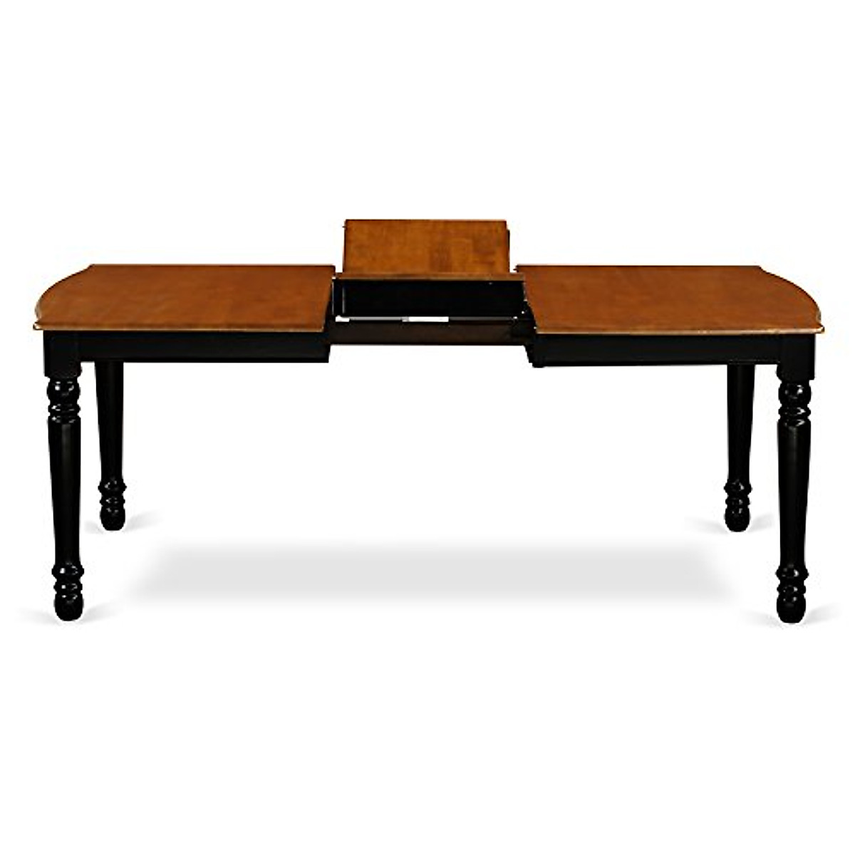 East West Furniture DOAN9-BCH-W Dining Set, 9 Pieces