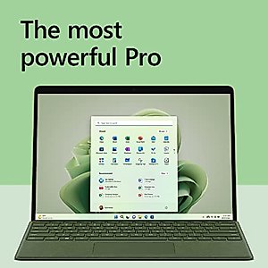 Microsoft Surface Pro 9 (2022), 13" 2-in-1 Tablet & Laptop, Thin & Lightweight, Intel 12th Gen i5 Fast Processor for Multi-Tasking, 8GB RAM, 256GB Storage with Windows 11, Forest