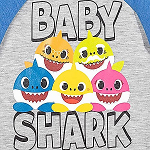 Pinkfong Baby Shark Toddler Boys Fleece Sweatshirt Jogger Pants Set Blue/Gray/Black 2T