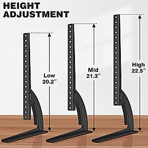 TAVR Universal Table Top TV Stand Base TV Legs for Most 32 37 40 42 47 50 55 LCD LED Plasma Flat Screen TVs, Height Adjustable Leg TV Replacement Stand, Holds up to 88 lbs, Max VESA 800x400 mm