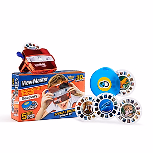 View Master Classic with Discovery Kids Reels - Metallic Viewfinder with 5 Reels Included - STEM, Retro, Nature Learning Toy for Kids and Adults, Toddlers, Ages 3+