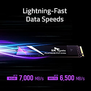 SK hynix Platinum P41 2TB PCIe NVMe Gen4 M.2 2280 Internal Gaming SSD, Up to 7,000MB/S, Compact M.2 SSD Form Factor SSD - Internal Solid State Drive with 176-Layer NAND Flash