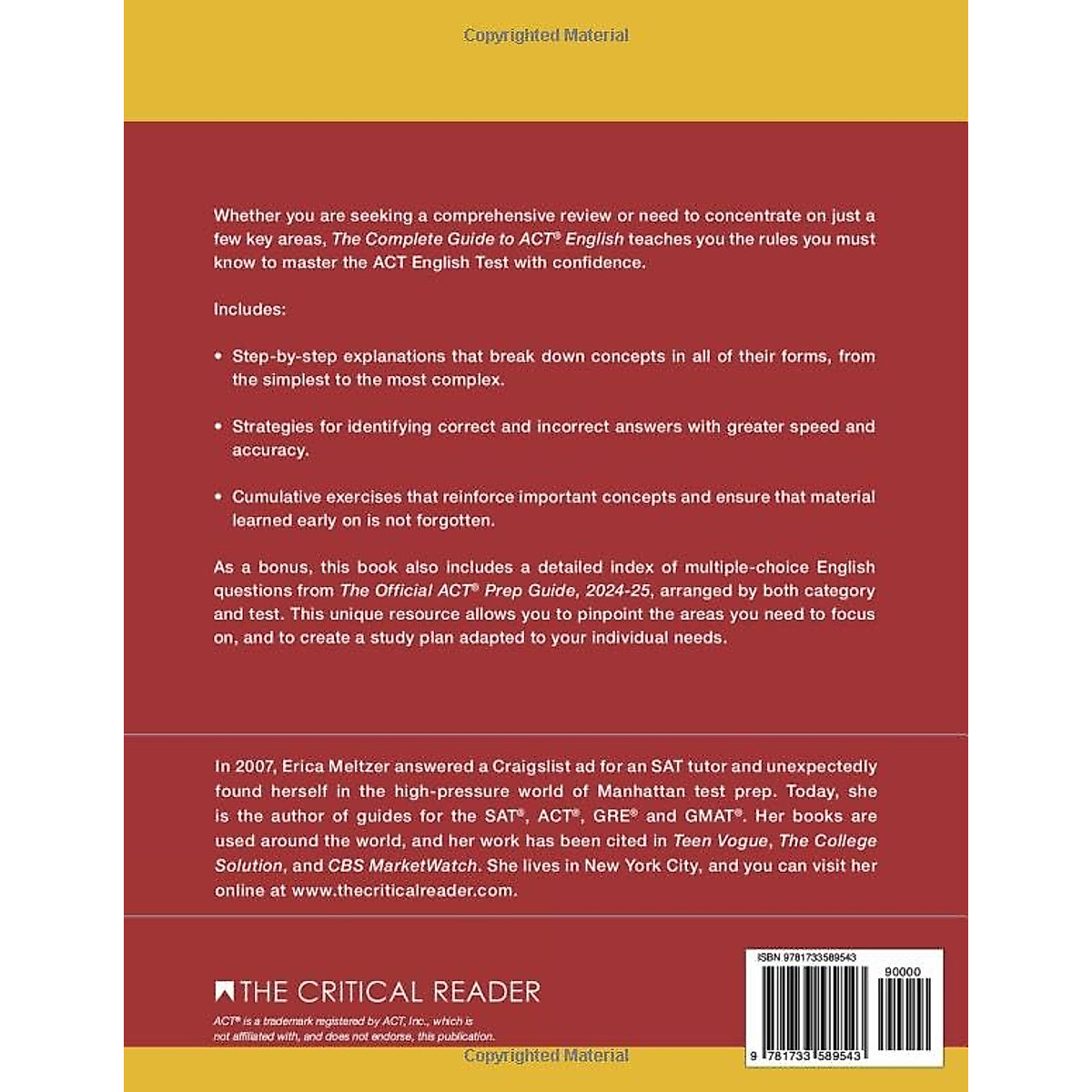 The Complete Guide to ACT English, Fourth Edition