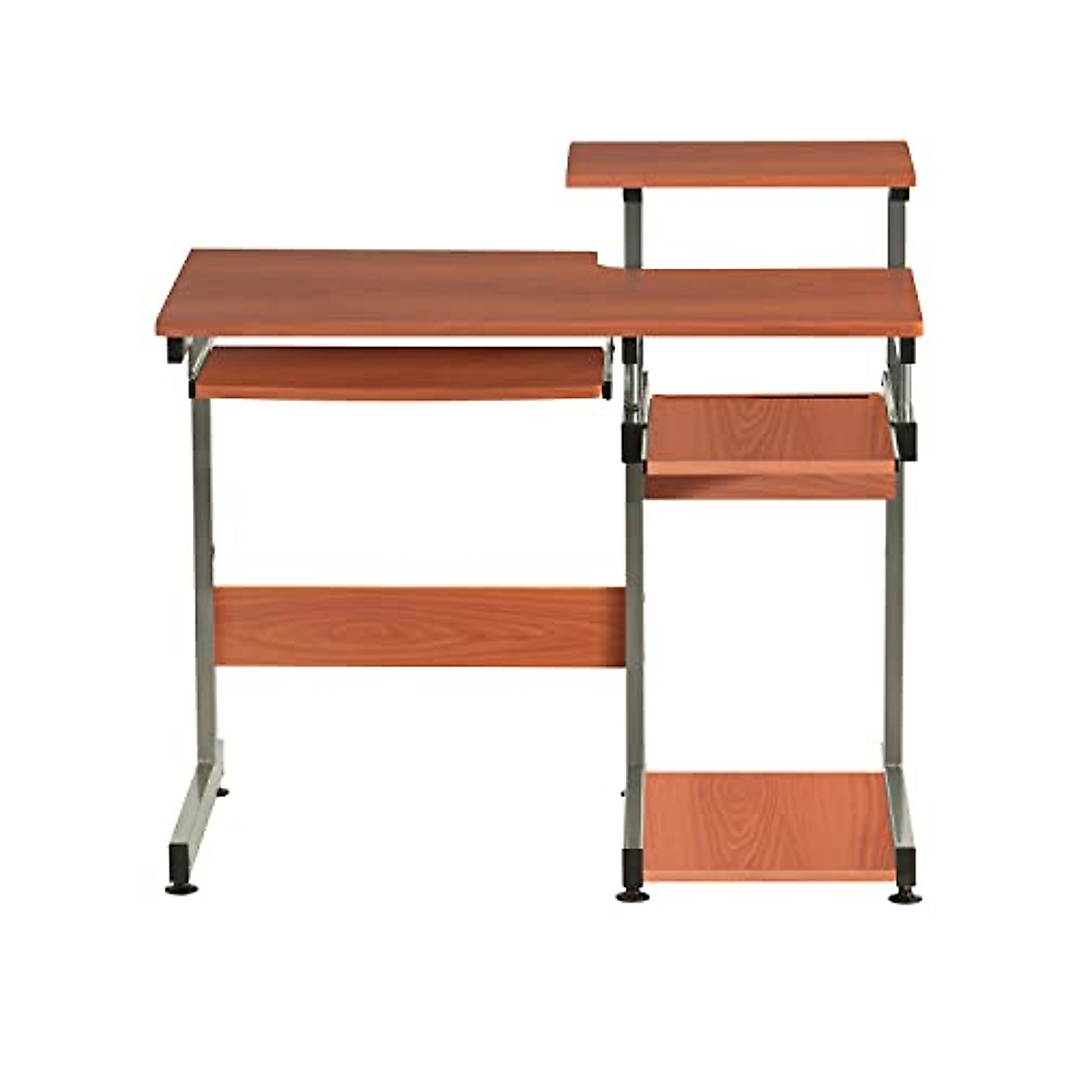 Techni Mobili Complete Computer Workstation Desk, 38" W x 22" D x 35" H, Woodgrain
