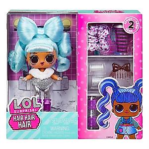 LOL Surprise Hair Dolls, Series 2 with 10 Collectible Doll with Real Hair, Including Stylish Fashion Accessories, Holiday Toy, Great Gift for Kids Girls Boys Ages 4 5 6+ Years Old