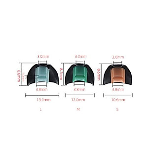 Zotech Replacement Eartips Silicone Earbuds Buds Set for Sony in-Ear Headset WF-1000XM4 WF-1000XM3 MDR-XB50AP XBA-H1 WF-XB700 WF-SP800N S/M/L, 3 Pair (Black)