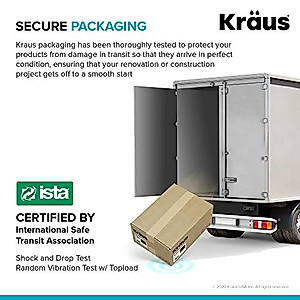 Kraus Quarza Kitchen Sink, 33-Inch Equal Bowls, Black Onyx Granite, KGD-433B model